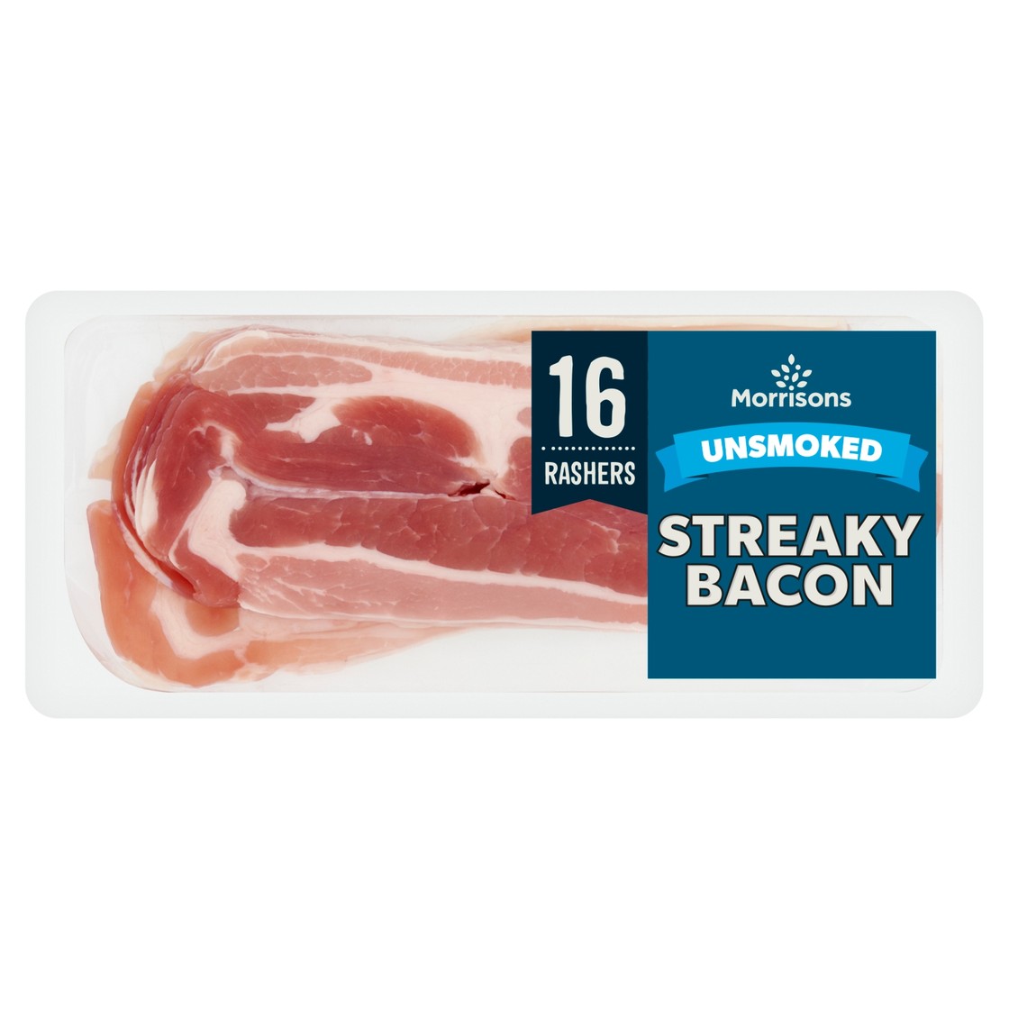 Morrisons Unsmoked Streaky Bacon 16 Rashers 250g - Morrisons Online ...