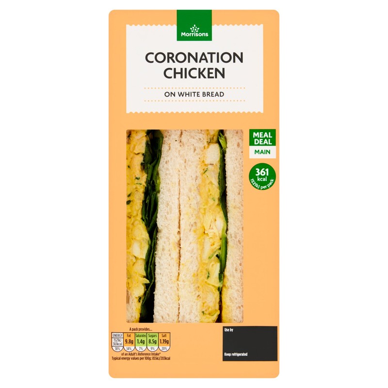 Morrisons Coronation Chicken Sandwich - Morrisons Online Groceries & Offers