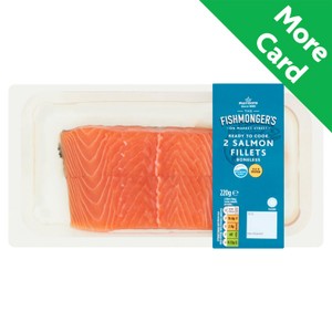 Morrisons 2 Salmon Fillets 220g - Morrisons Online Groceries & Offers