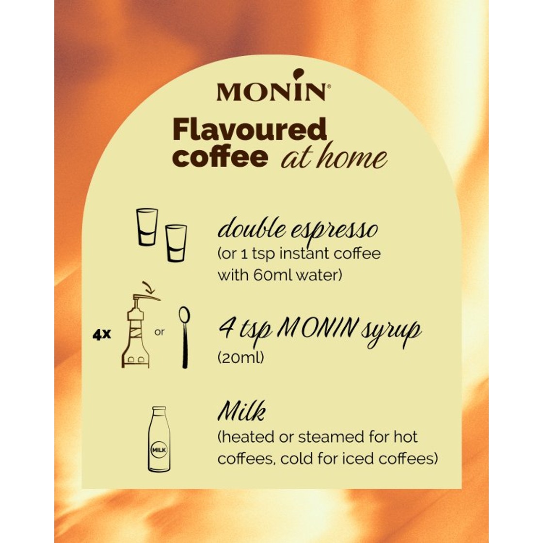 Monin Vanilla Syrup - Morrisons Online Groceries & Offers