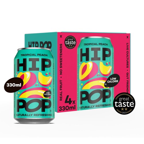 Hip Pop Tropical Peach Soda - Morrisons Online Groceries & Offers