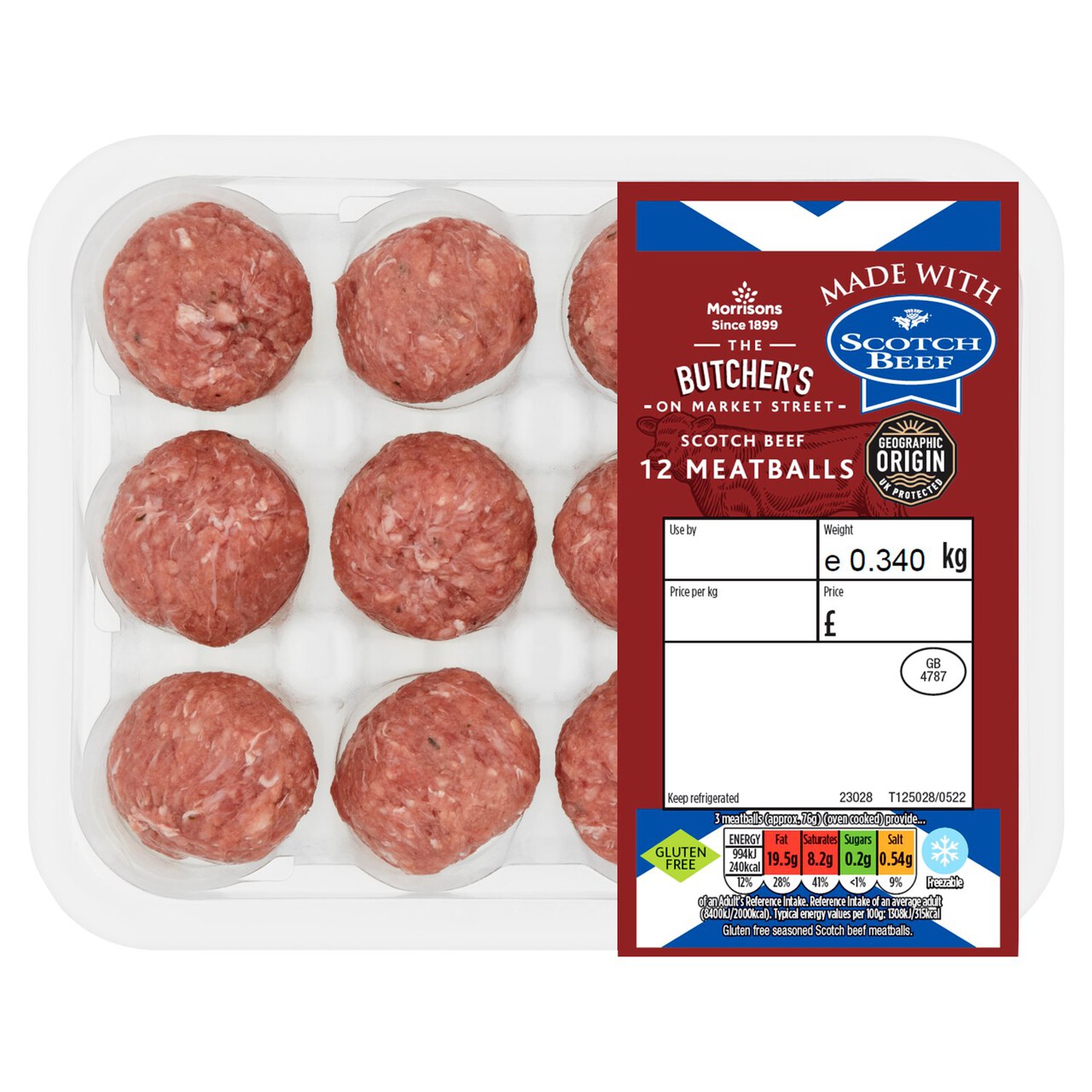 Morrisons 12 Scotch Beef Meatballs - Morrisons Online Groceries & Offers