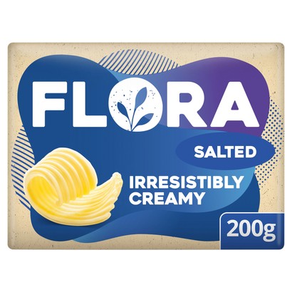 Flora Salted Block Plant Butter 200g - Morrisons Online Groceries & Offers