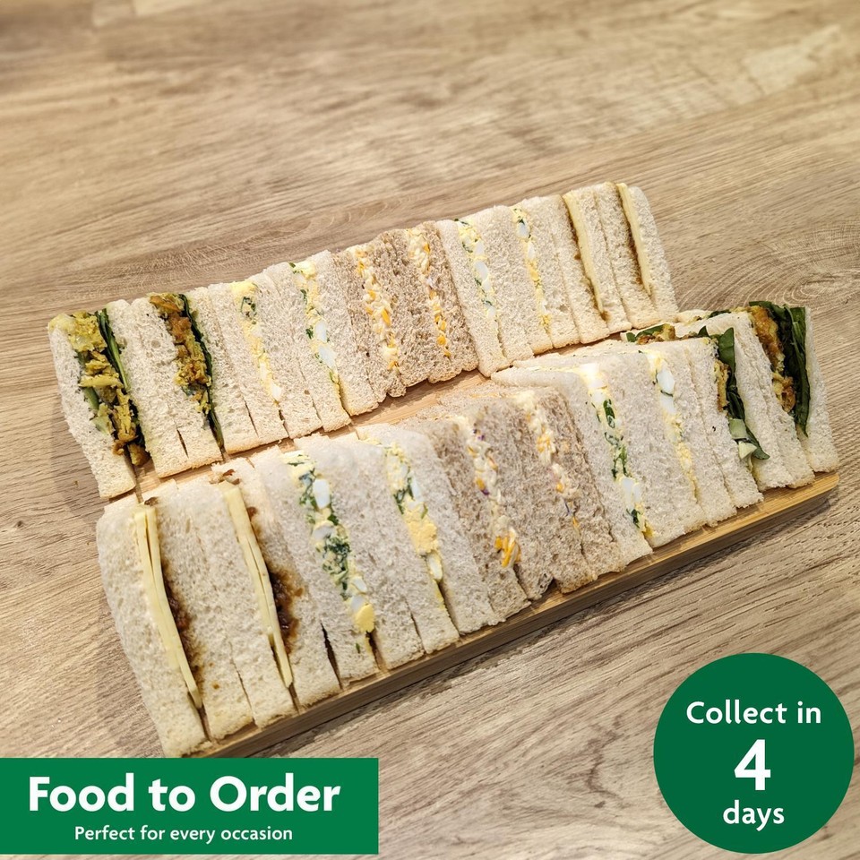 FTO Vegetarian Sandwich Platter (20 Pieces) - Eat On Same Day ...