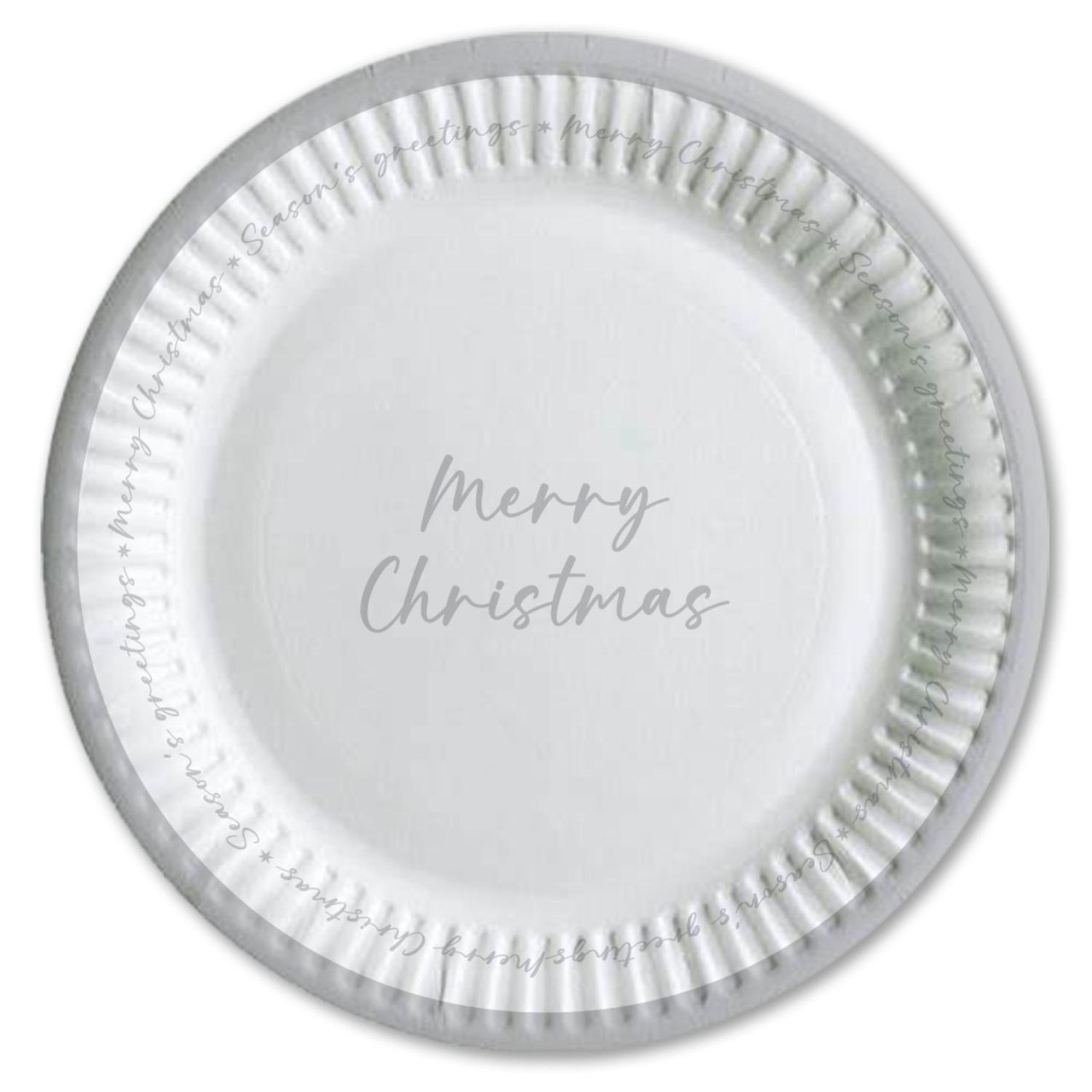 Nutmeg Home Silver Text Paper Plates - Morrisons Online Groceries & Offers