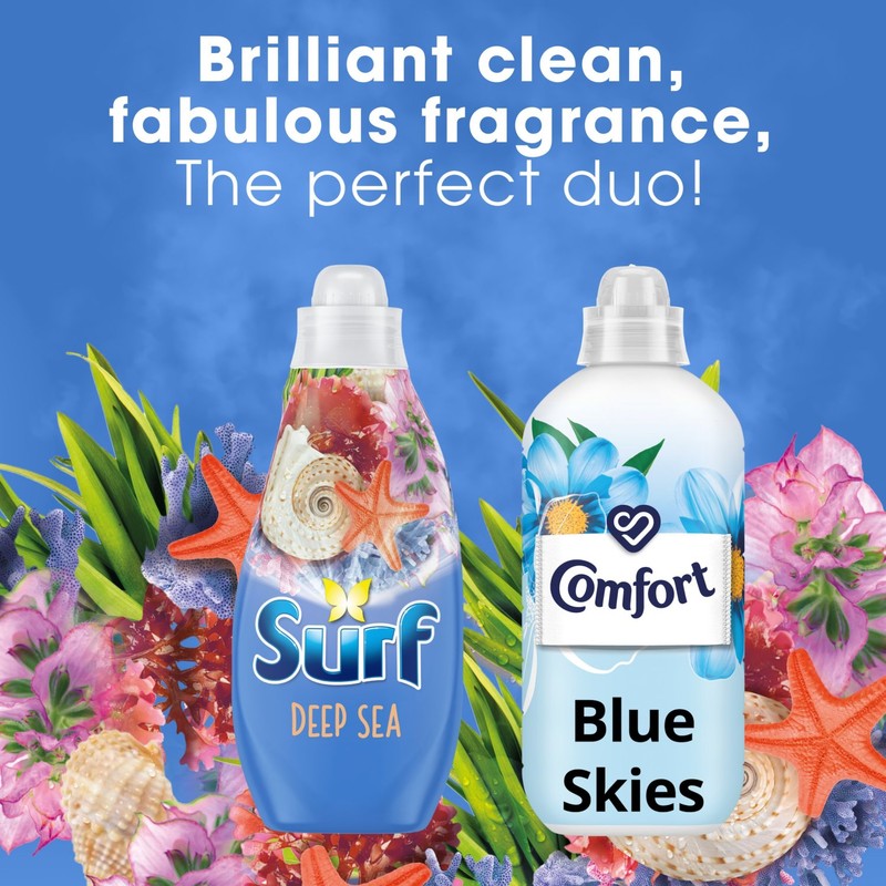 Surf Laundry Washing Liquid Deep Sea 24 washes - Morrisons Online ...