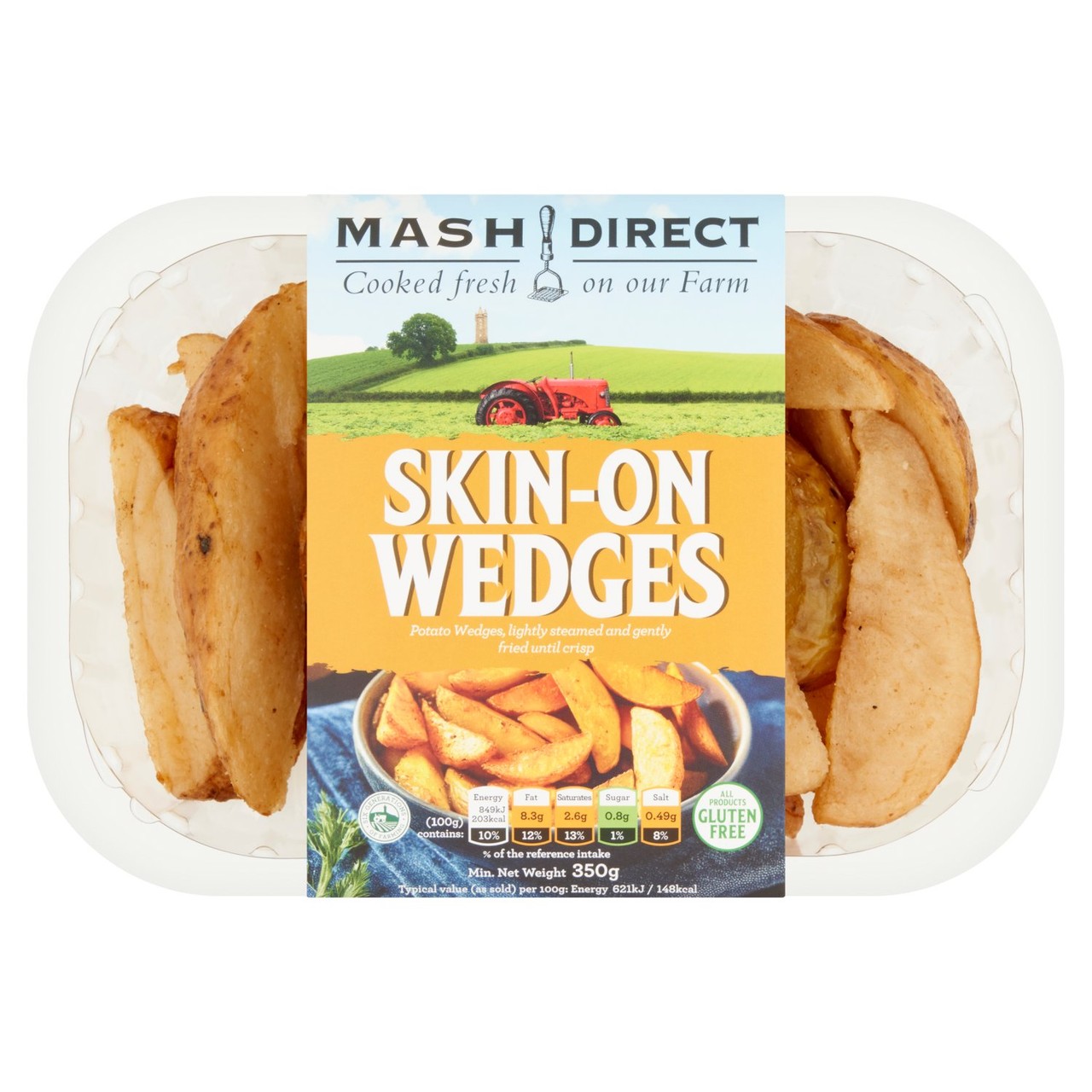 Mash Direct Skin On Potato Wedges 350g - Morrisons Online Groceries ...
