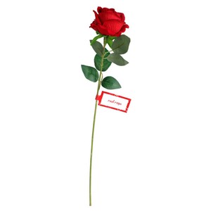 Morrisons Valentine's Single Artificial Red Rose - Morrisons Online ...