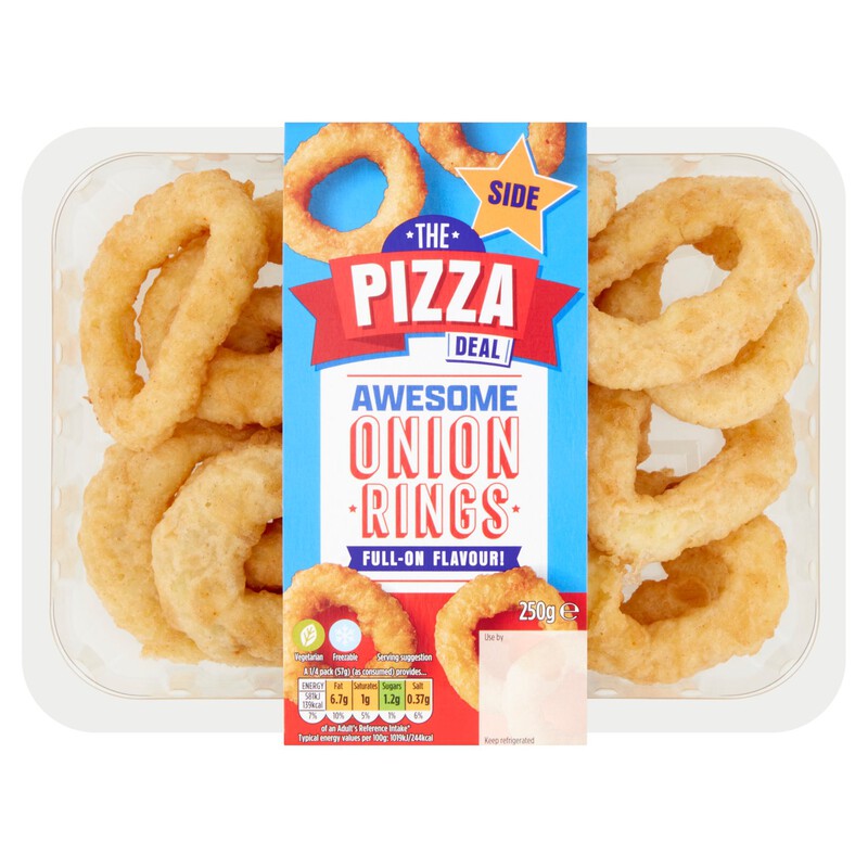 Morrisons The Pizza Deal Onion Rings 250g - Morrisons Online Groceries ...
