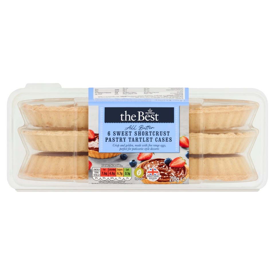Morrisons The Best All Butter Sweet Pastry Tartlets - Morrisons Online ...