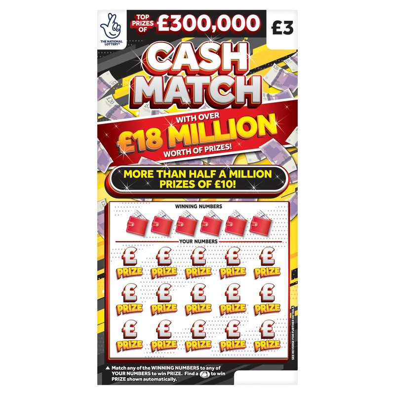 National Lottery Cash Match Scratch Card - Morrisons Online Groceries ...