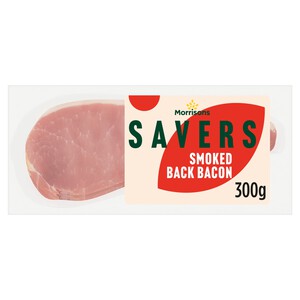 Morrisons Savers Smoked Back Bacon 300g - Morrisons Online Groceries ...