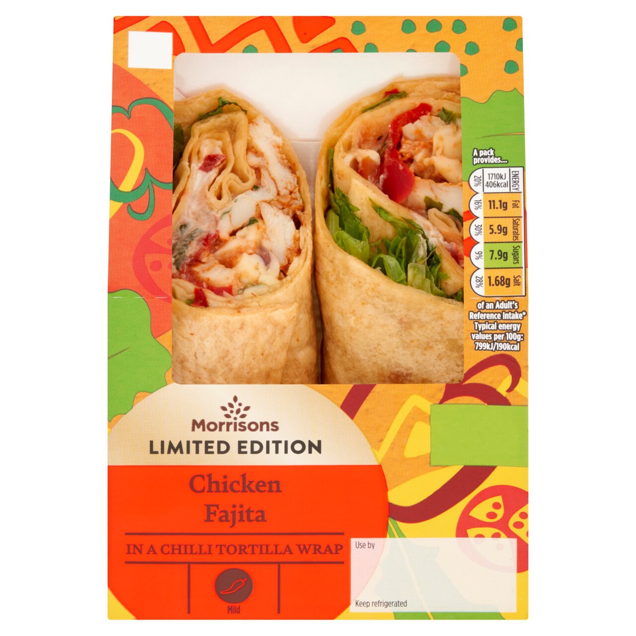 Morrisons Limited Edition Chicken Fajita Wrap - Morrisons Online ...