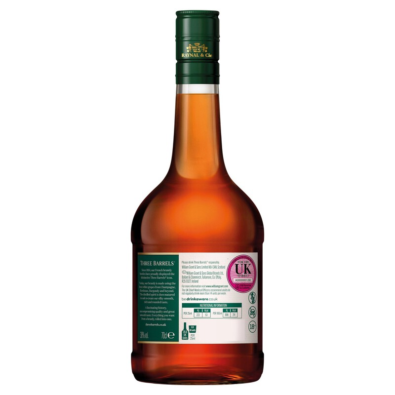 Three Barrels Rare Brandy - Morrisons Online Groceries & Offers