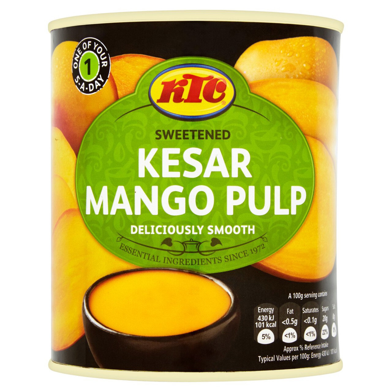KTC Sweetened Kesar Mango Pulp 850g - Morrisons Online Groceries & Offers