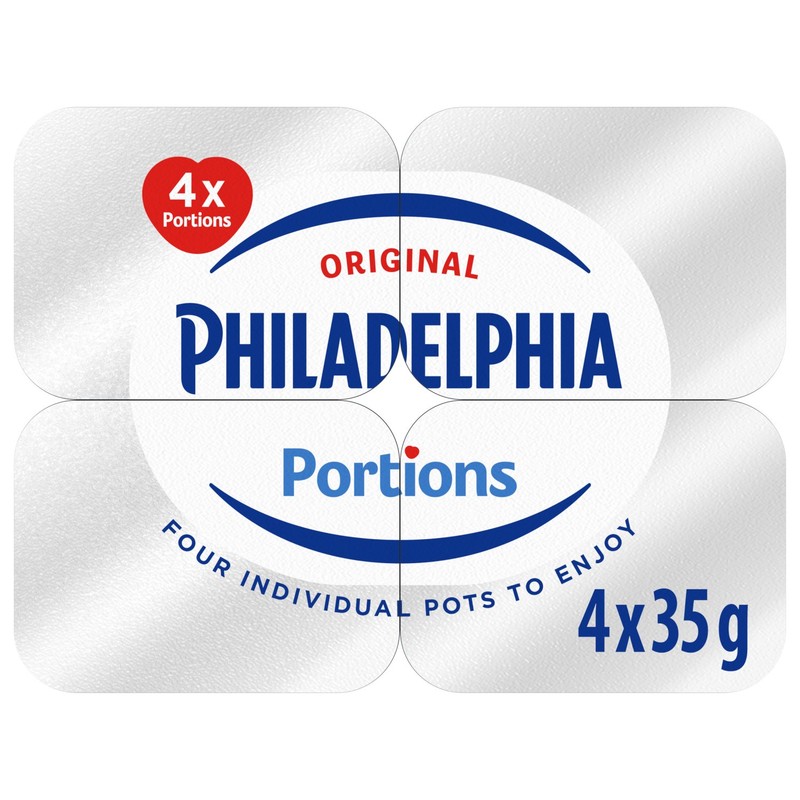 Philadelphia Original Soft Cream Cheese Snacks Mini Tubs 4x35g ...
