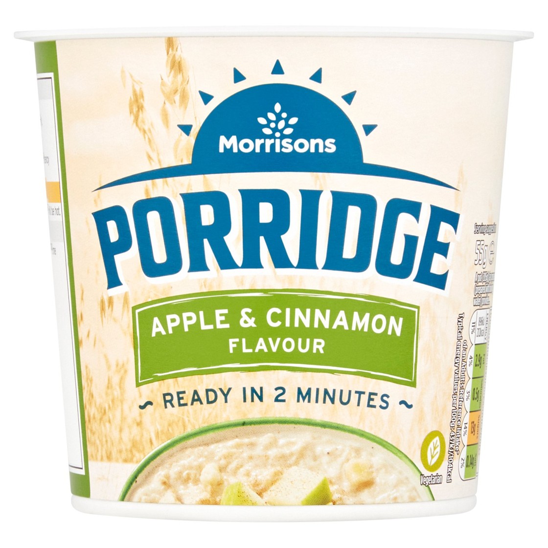 Morrisons Apple & Cinnamon Porridge Pot - Morrisons Online Groceries ...
