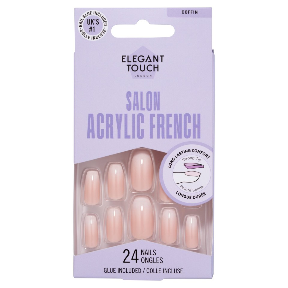 Elegant Touch Nails French Acrylic No.2 - Morrisons Online Groceries ...