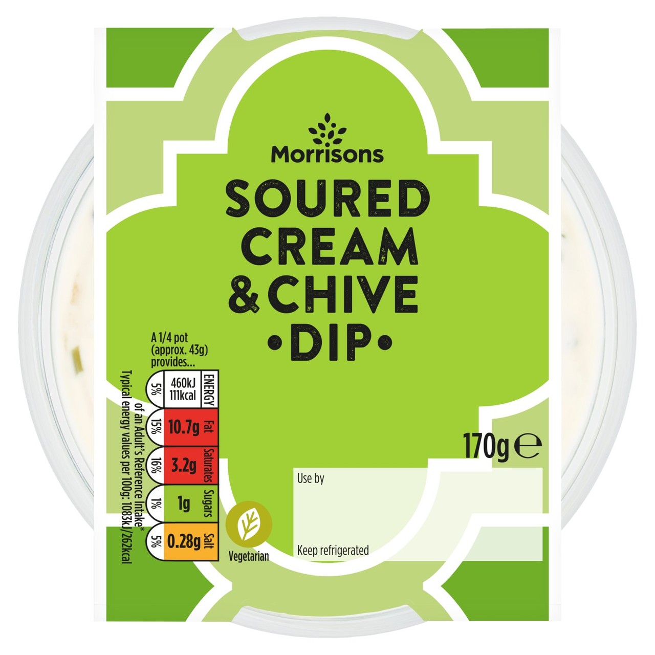 Morrisons Soured Cream & Chive Dip 170g - Morrisons Online Groceries ...