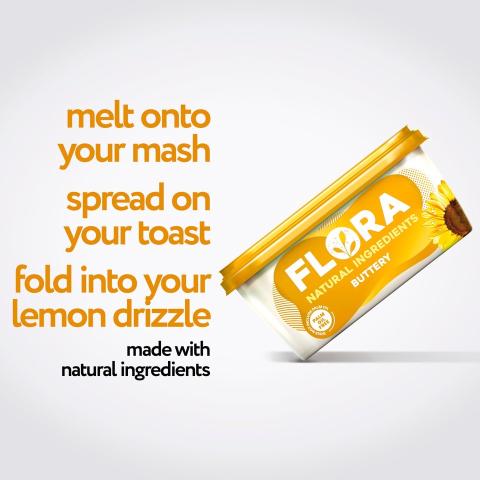 Flora Buttery Spread With Natural Ingredients - Morrisons Online ...