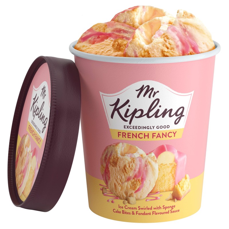 Mr Kipling French Fancy Ice Cream Tub - Morrisons Online Groceries & Offers