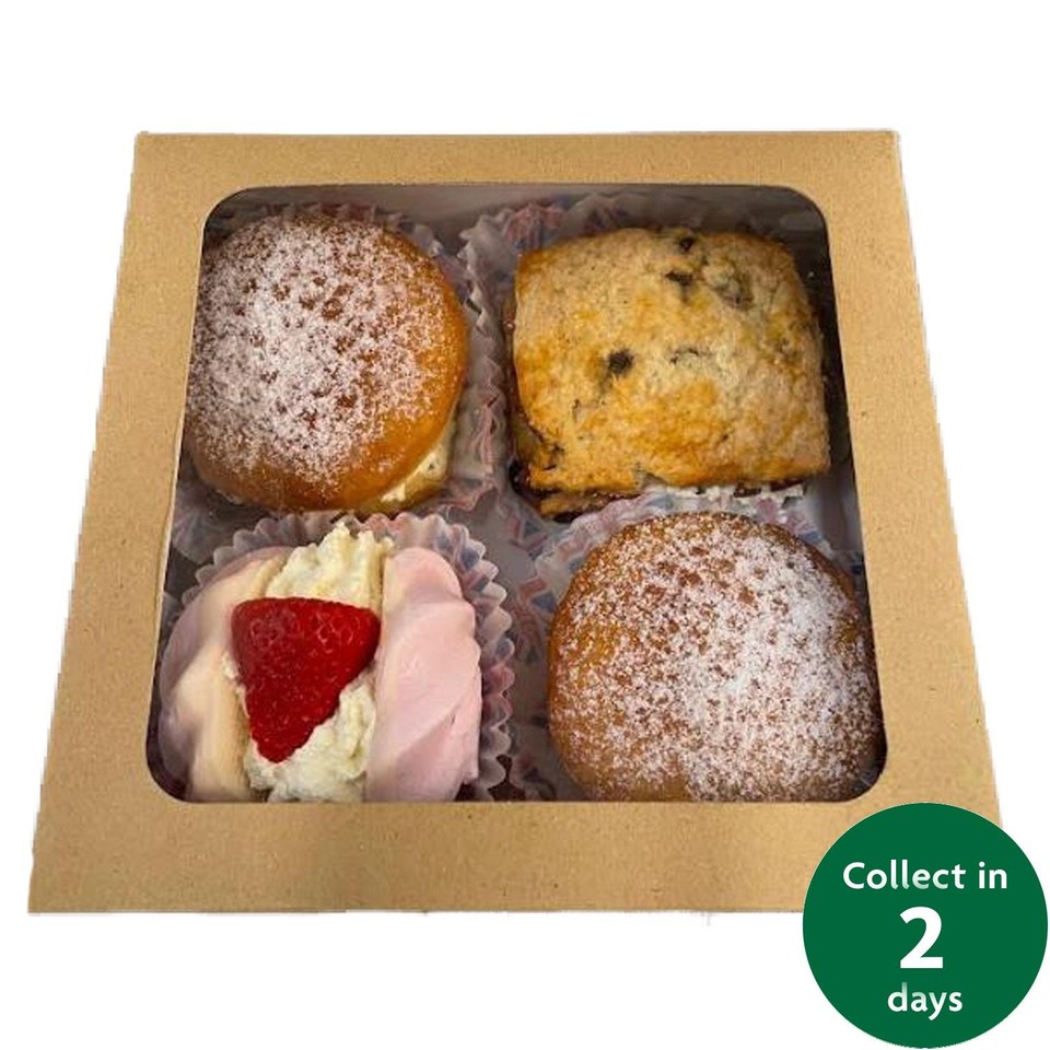 Cream Cake Selection (4 Pack) FTO - Morrisons Online Groceries & Offers