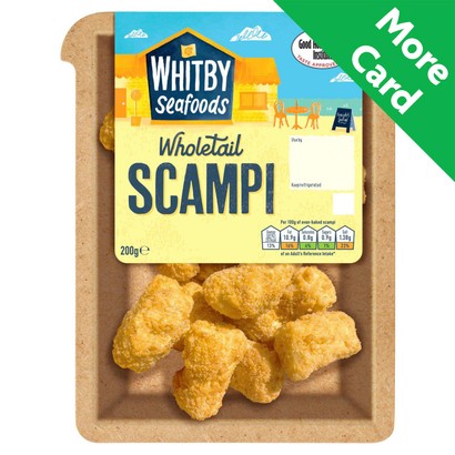 Whitby Seafoods Wholetail Scampi 200g - Morrisons Online Groceries & Offers