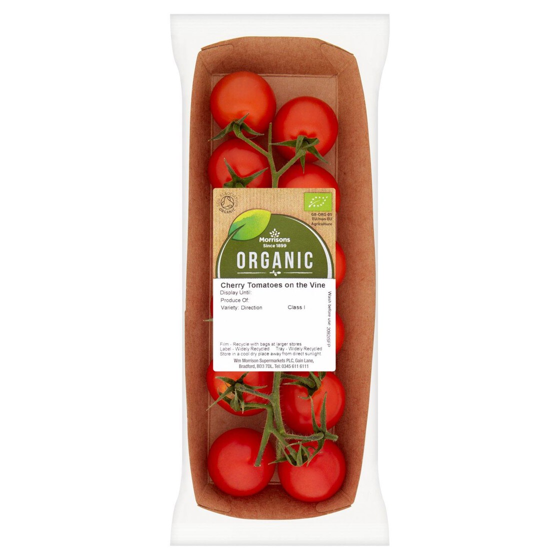 Organic Cherry Tomatoes On The Vine 200g - Morrisons Online Groceries ...