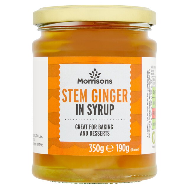 Morrisons Stem Ginger in Syrup - Morrisons Online Groceries & Offers
