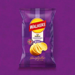 Walkers Worcester Sauce Crisps With Lea And Perrins 6x25g - Morrisons ...