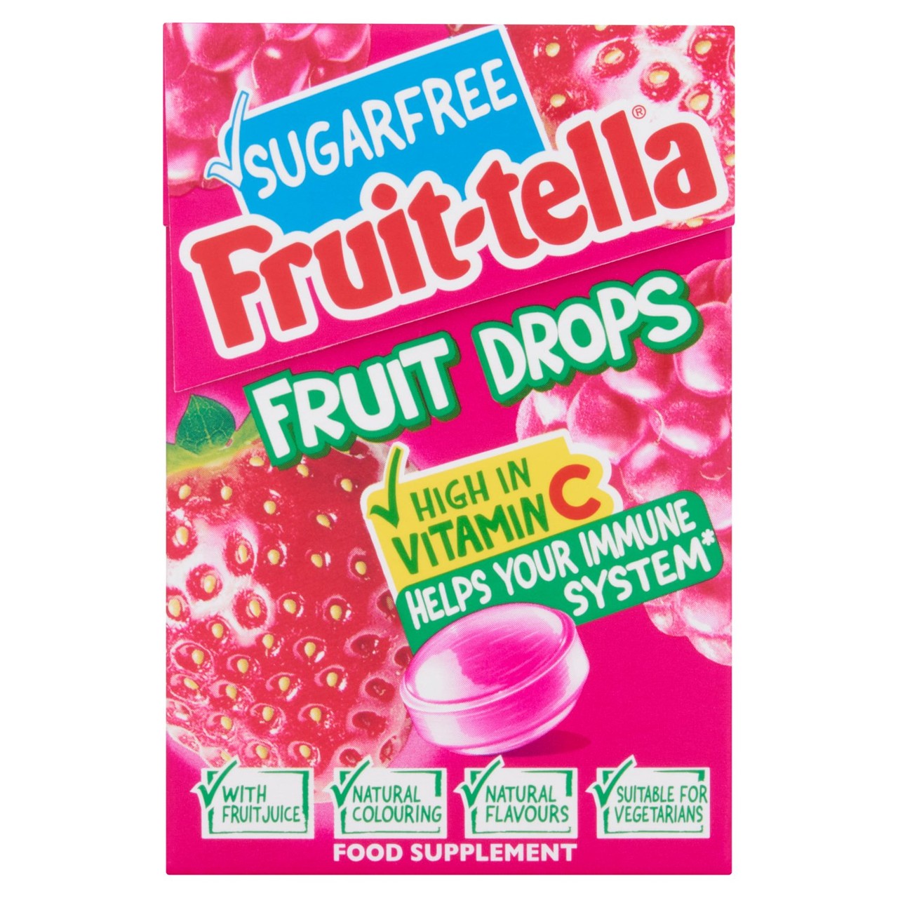 Fruittella Sugar Free Fruit Drops Redberry Mix - Morrisons Online ...
