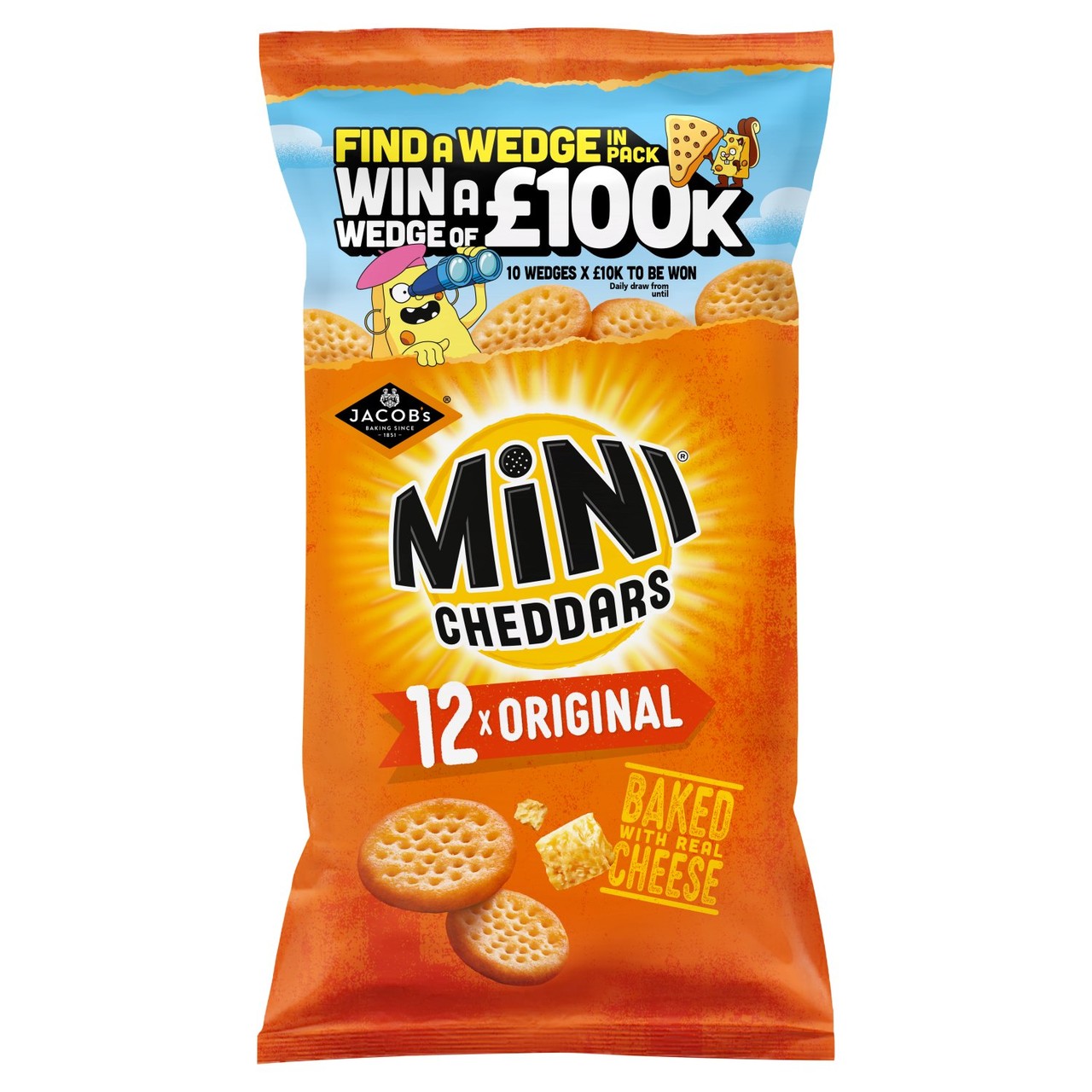 Jacob's Mini Cheddars Original Multipack Snacks 12 Pack - Morrisons ...