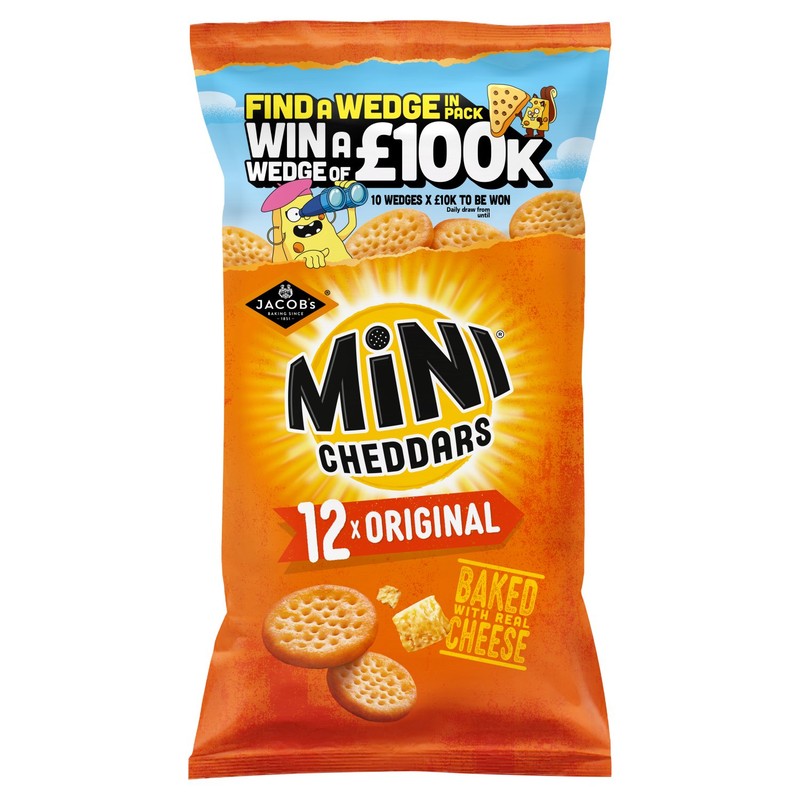 Jacob's Mini Cheddars Original Multipack Snacks 12 Pack - Morrisons ...