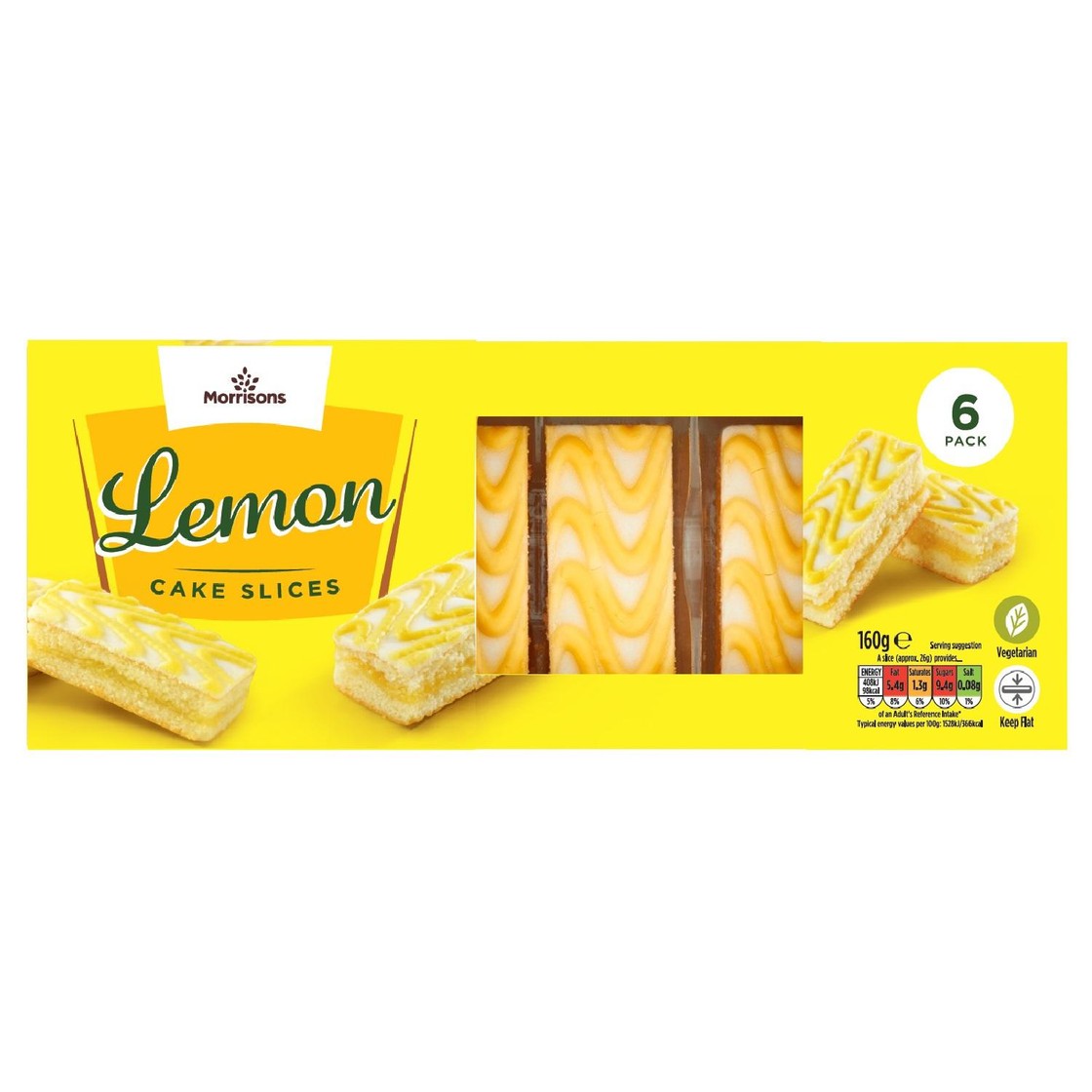 Morrisons Lemon Cake Slices - Morrisons Online Groceries & Offers