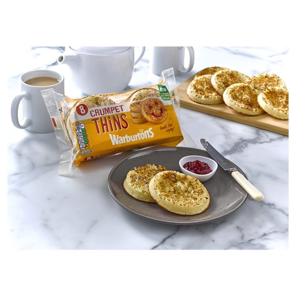 Warburtons Crumpet Thins - Morrisons Online Groceries & Offers