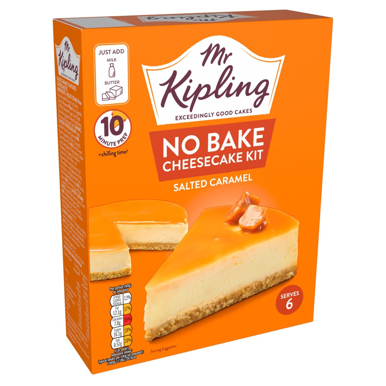 Mr Kipling No Bake Salted Caramel Cheesecake Kit 230g - Morrisons ...