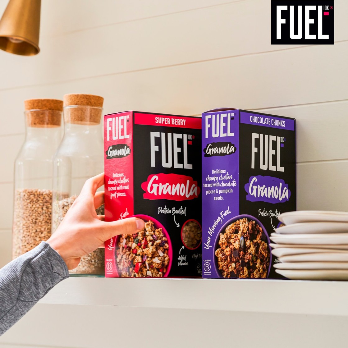 FUEL10K Super Berry Protein Granola Breakfast Cereal 400g - Morrisons ...