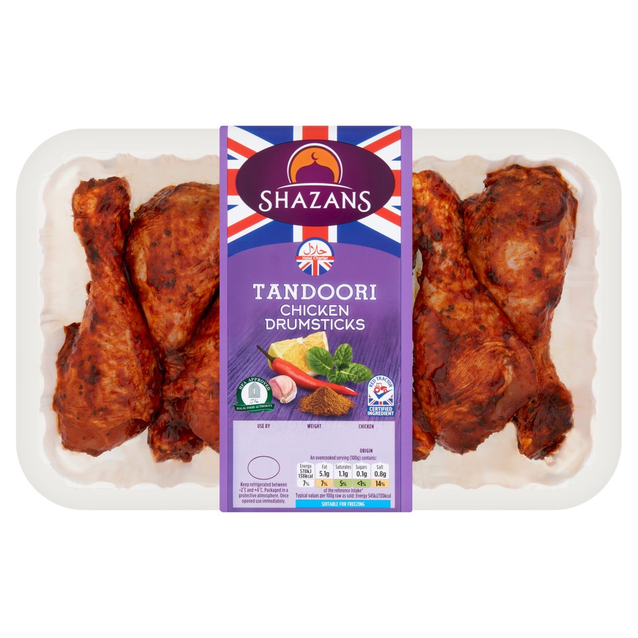 Shazans Halal Tandoori Chicken Drumsticks 900g - Morrisons Online ...