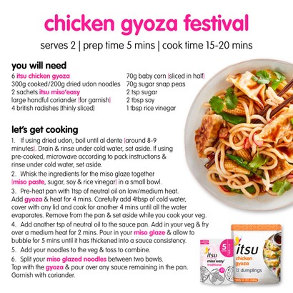Itsu 12 Chicken Gyoza Dinner Dumplings - Morrisons Online Groceries ...