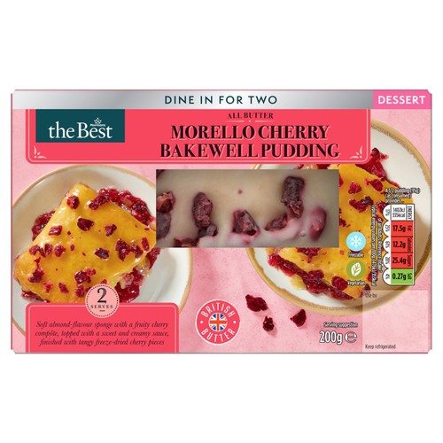 Morrisons The Best Cherry Bakewell Sponge Pudding 200g - Morrisons ...