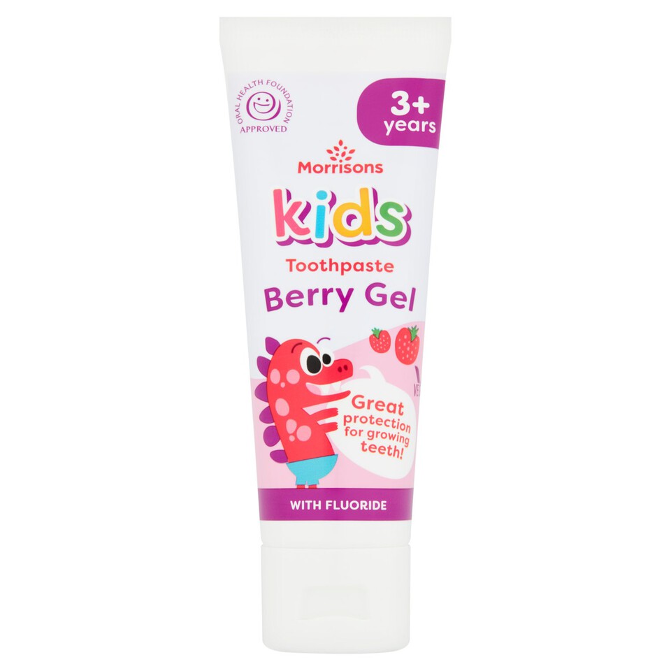 Nutmeg Kids 3+ Years Berry Stripe Toothpaste - Morrisons Online ...
