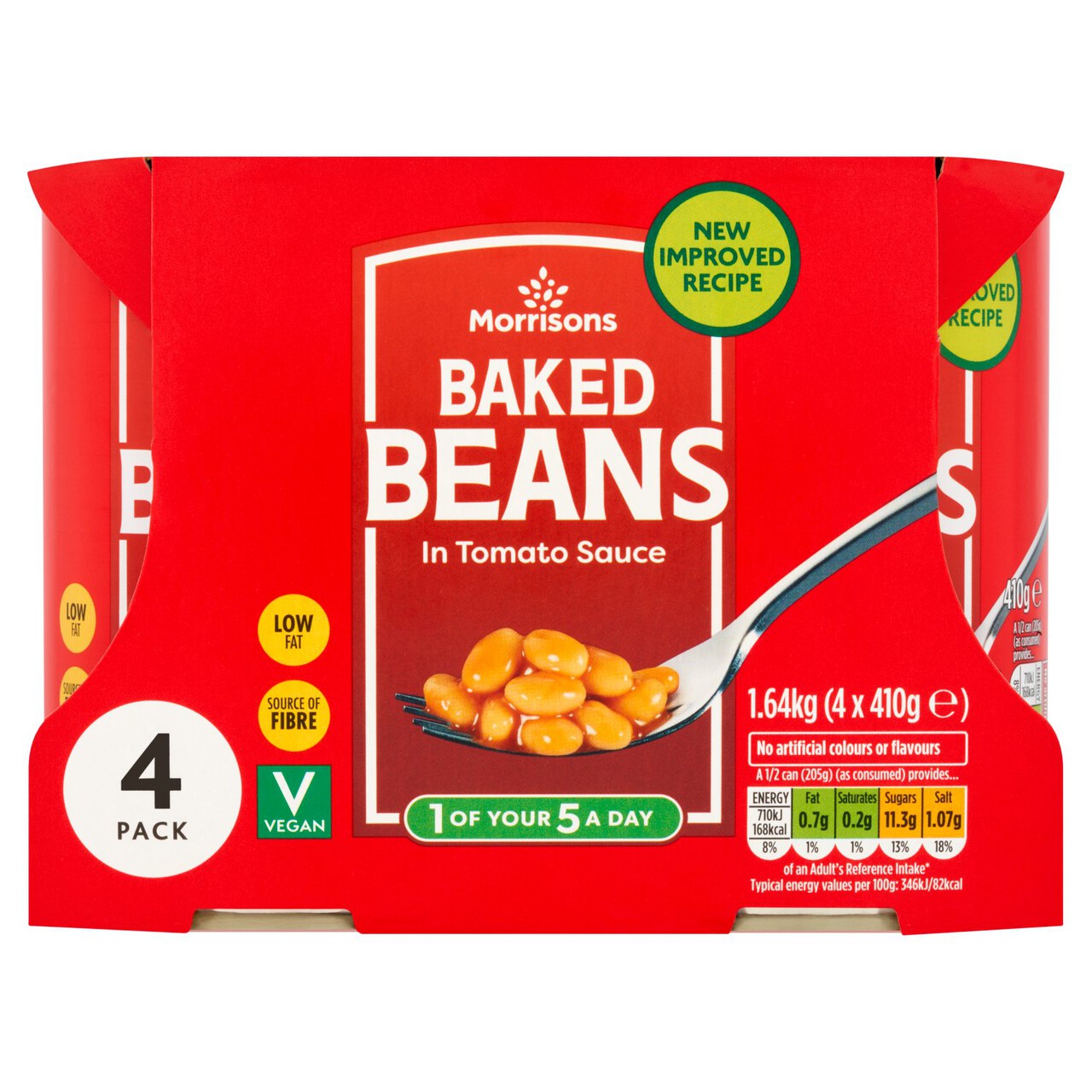 Morrisons Baked Beans 4x410g - Morrisons Online Groceries & Offers