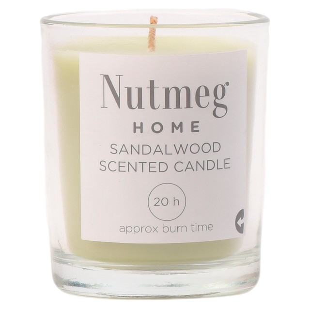 Nutmeg Home Waxfill Glass Sandalwood - Morrisons Online Groceries & Offers