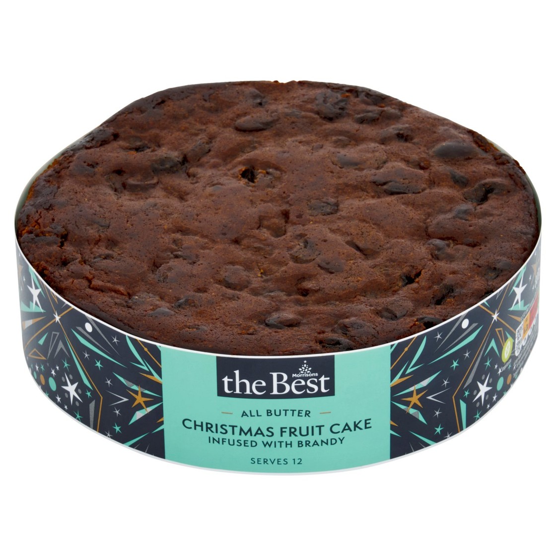 Morrisons The Best Christmas Fruit Cake With Brandy Serves 12 ...