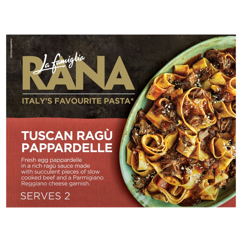 La Famiglia Rana Tuscan Ragu Pappardelle - Morrisons Online Groceries ...