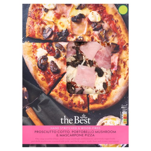 Morrisons The Best Prosciutto Cotto Portobello Mushroom Mascarpone Pizza