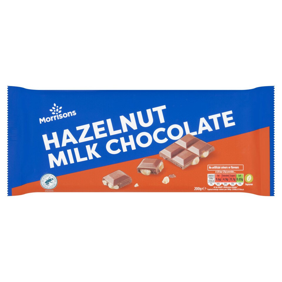 Morrisons Milk Chocolate Wholenut - Morrisons Online Groceries & Offers