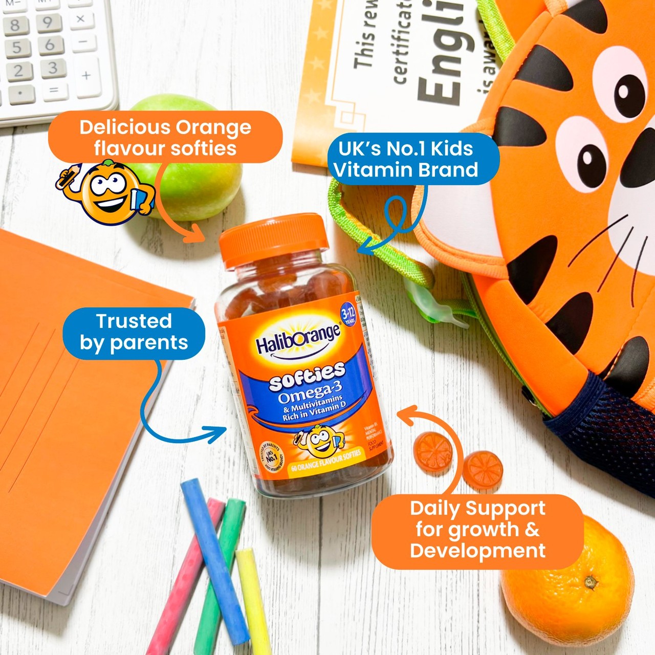 Haliborange Omega 3 Softies 60's Orange - Morrisons Online Groceries ...