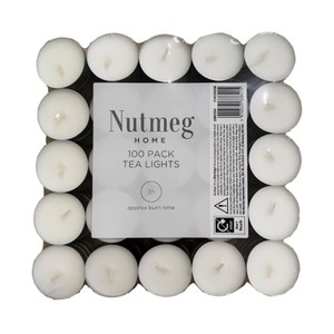 Nutmeg Home Tealights 100 Pack - Morrisons Online Groceries & Offers