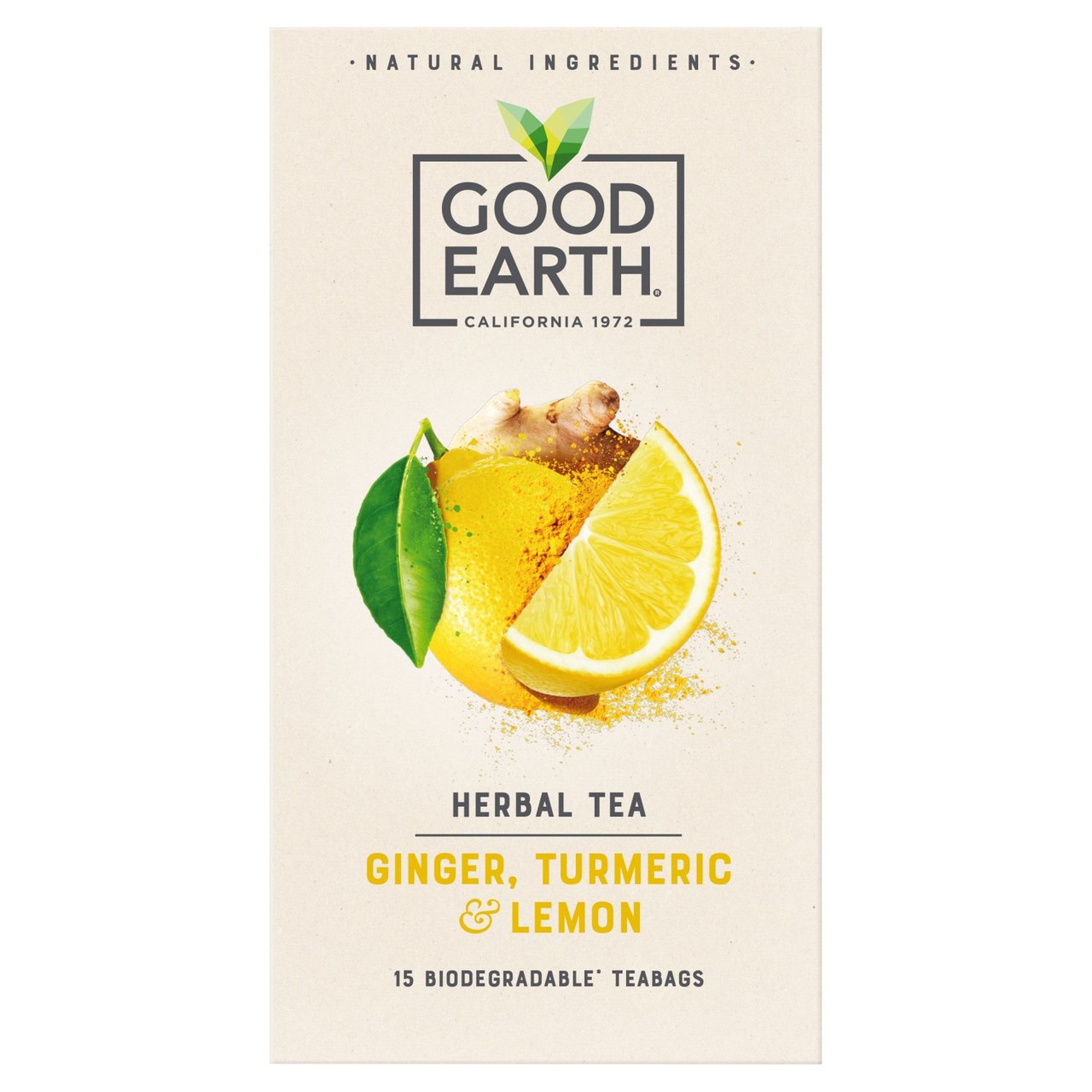 Good Earth Tea Lemon, Ginger & Turmeric 15's - Morrisons Online ...